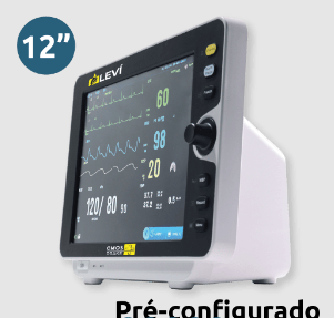 Monitor Levi 12" Pré-Configurado - CMOS DRAKE - PRONTA ENTREGA